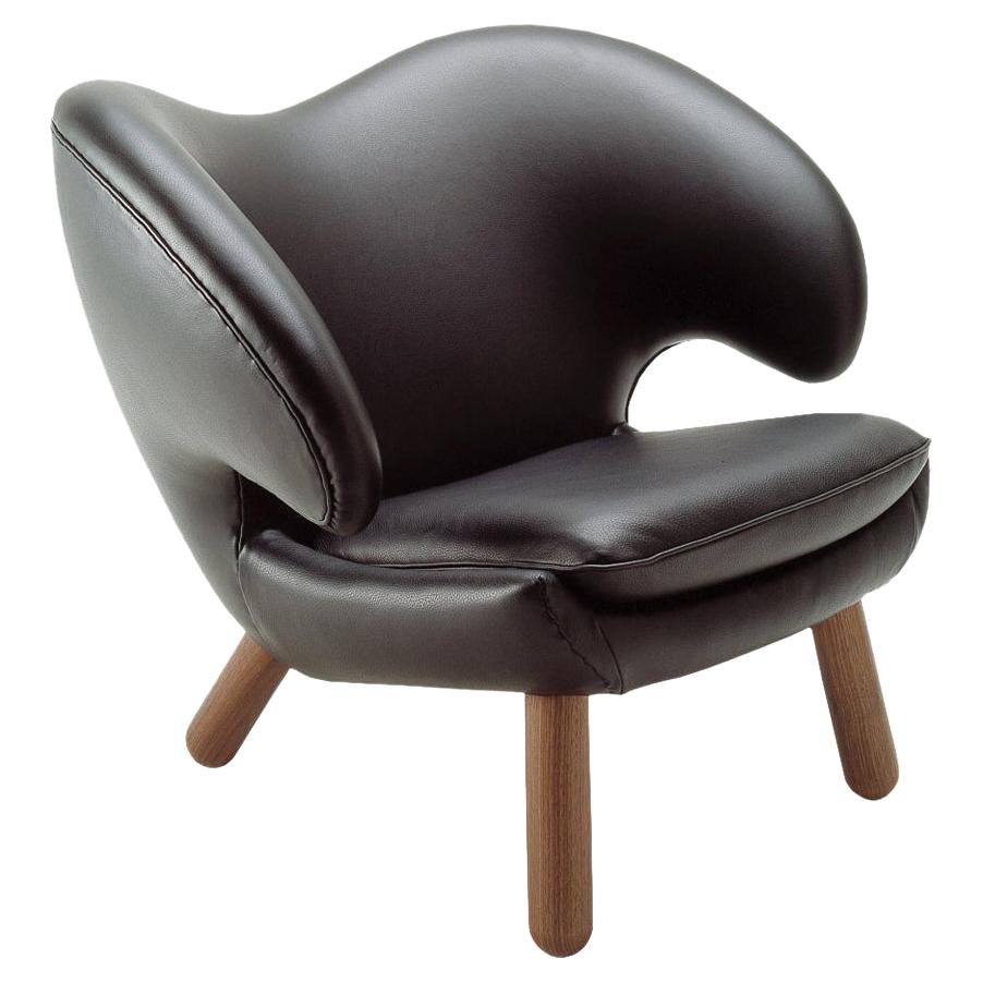 Finn Juhl chaise Pélican en cuir noir « Pelican-Passion » En vente sur ...