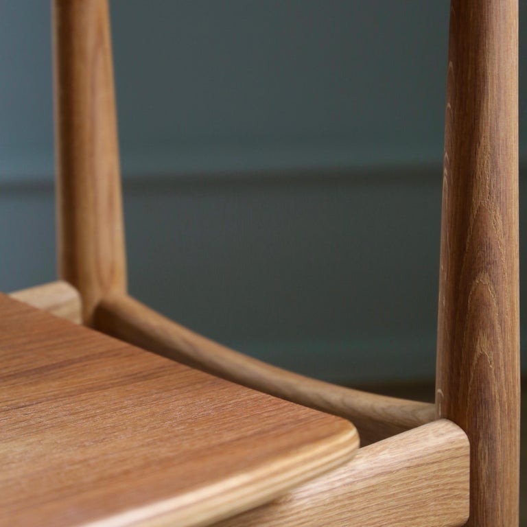 Finn Juhl Reading Chair Veneer Seat Walnut Teak For Sale at 1stDibs