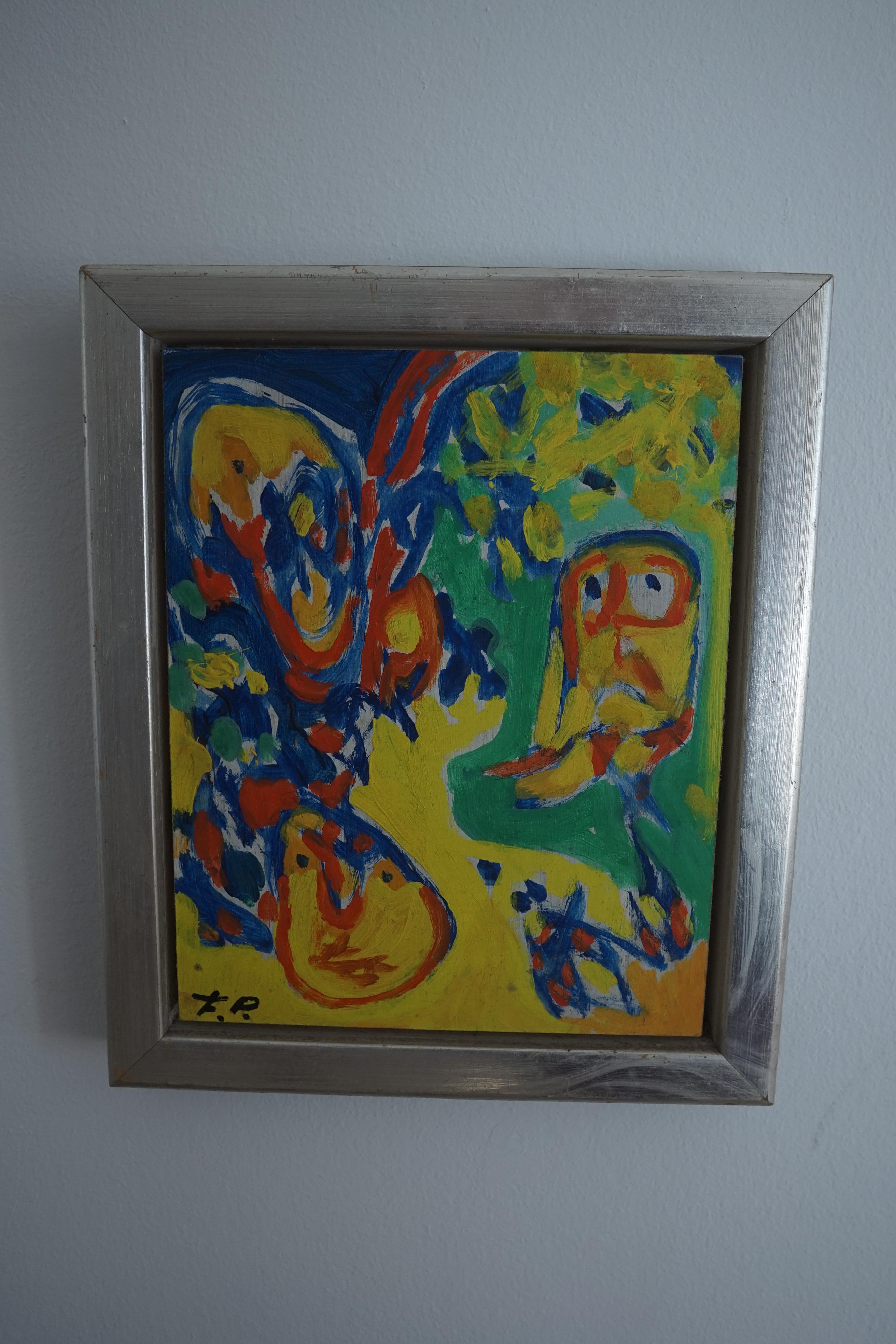 Finn Pedersen Painting Oil on Wood For Sale at 1stDibs