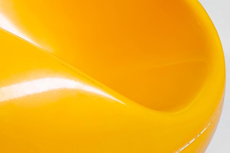 Finnish Fire Yellow Fiberglass Pastille Armchair by Eero Aarnio for ...