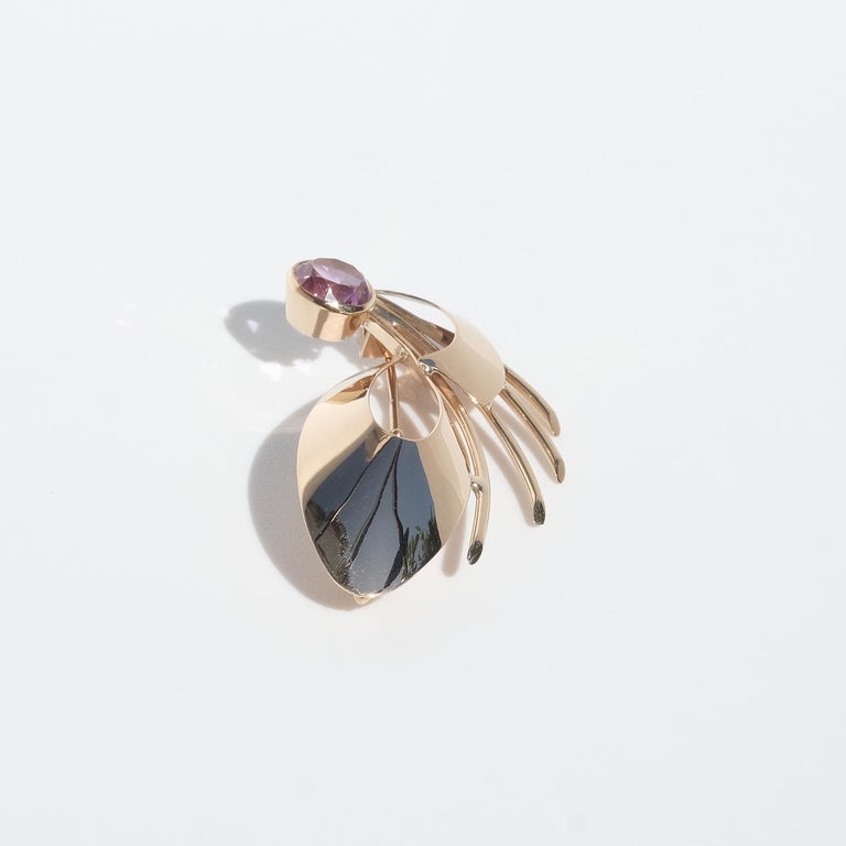 Finnish Gold Brooch Made in 1957 For Sale at 1stDibs