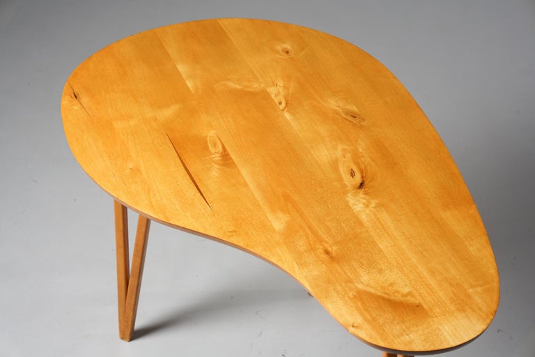 Finnish Kidney Mid-Century Modern Birch Coffee Table, Early 1900s For ...