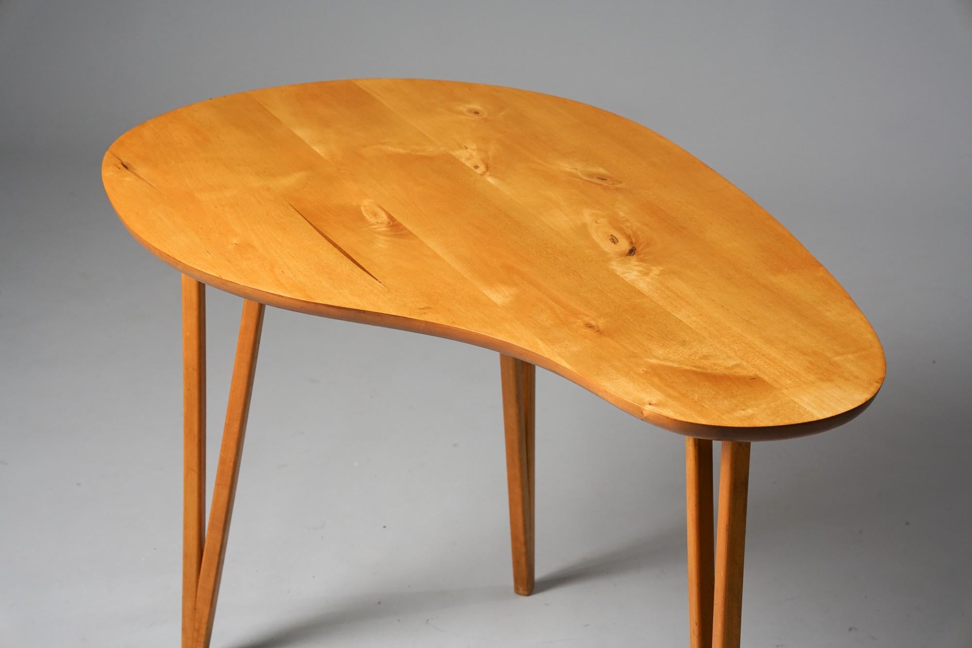 Finnish Kidney Mid-Century Modern Birch Coffee Table, Early 1900s For ...