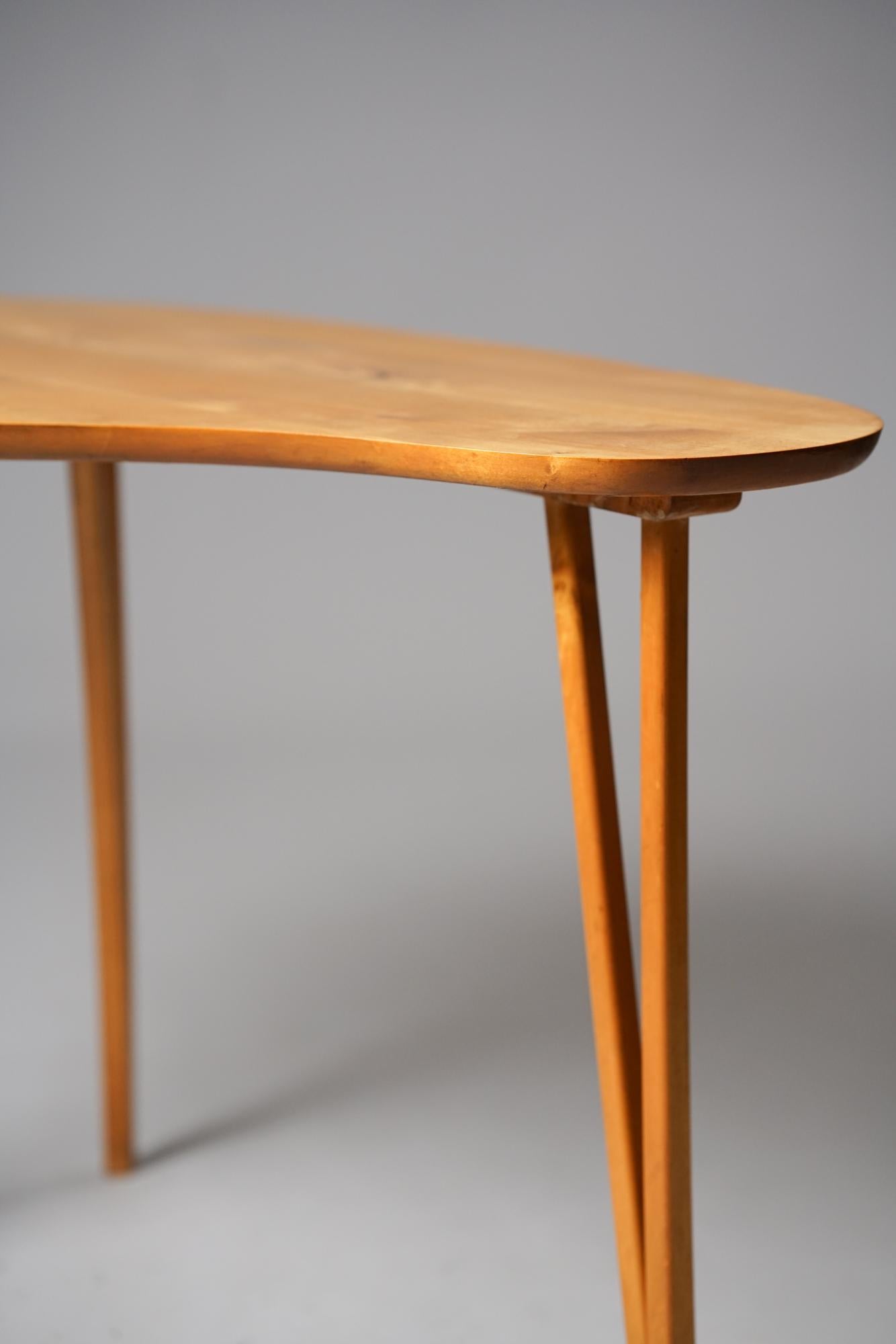 Finnish Kidney Mid-Century Modern Birch Coffee Table, Early 1900s For ...