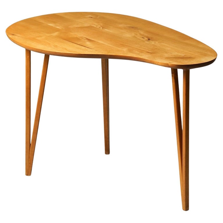 Finnish Kidney Mid-Century Modern Birch Coffee Table, Early 1900s For ...