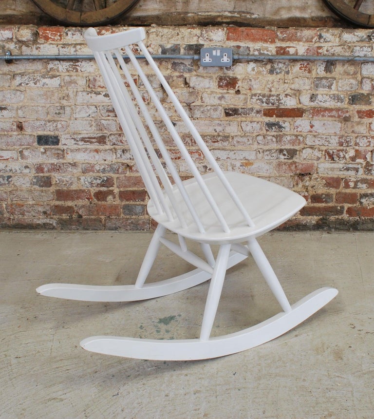 Finnish Mademoiselle Rocking Chair by Ilmari Tapiovaara For Sale at 1stDibs