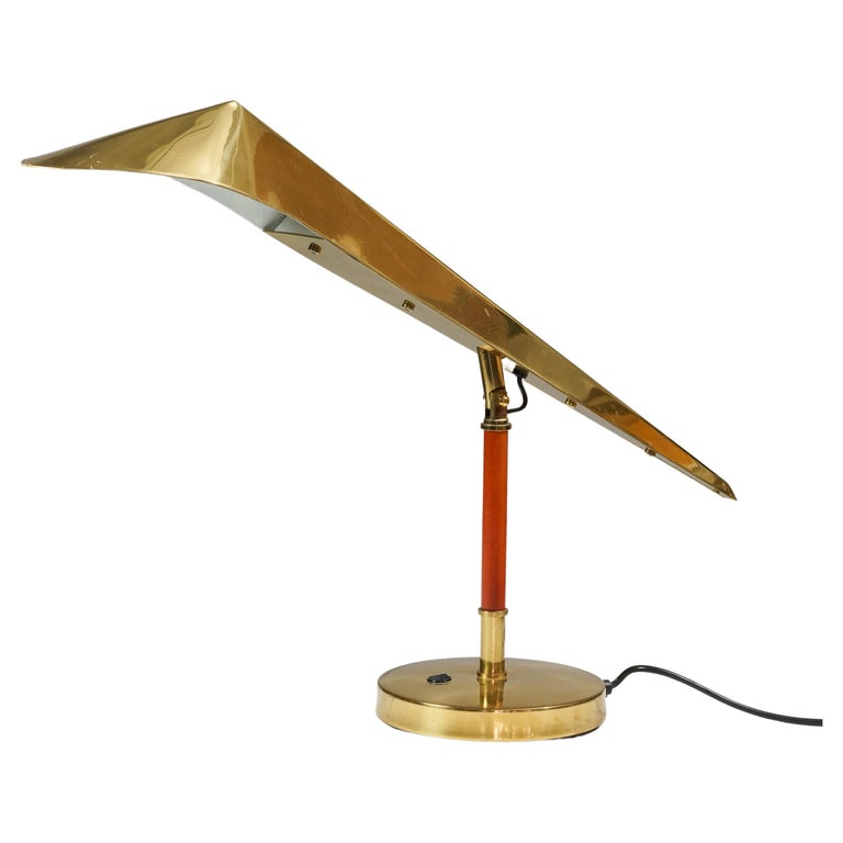 Finnish Scandinavian Modern Brass Table Lamp by KT-Valaistus, 1950s ...
