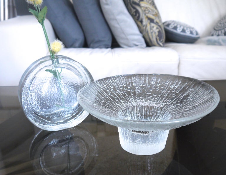 Finnish, Scandinavian Modern 'Starburst' Crystal Centrepiece, Ittala ...