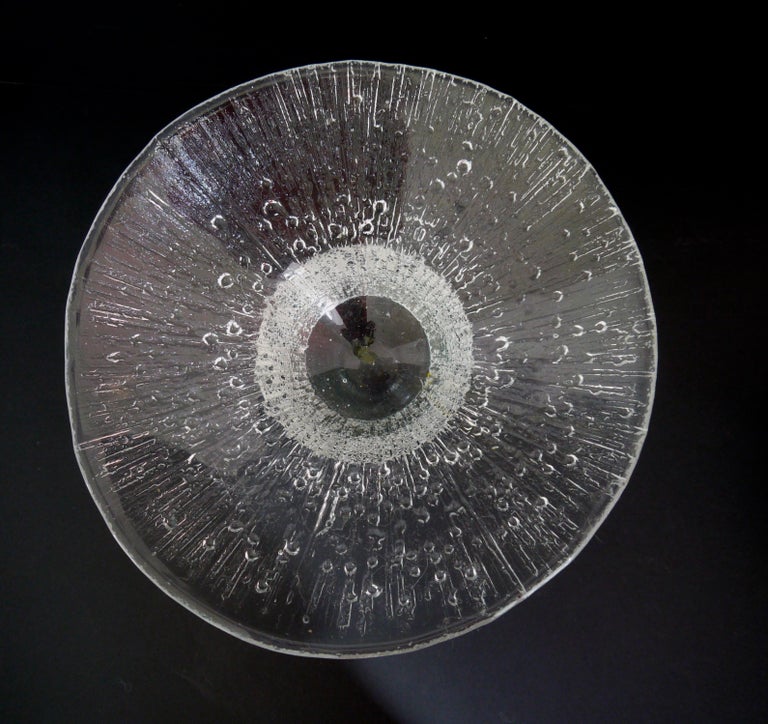 Finnish, Scandinavian Modern 'Starburst' Crystal Centrepiece, Ittala ...