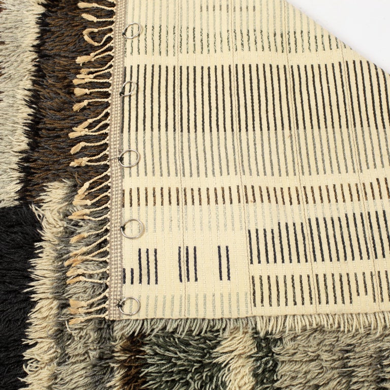 Finnish Wool Rya Rug 1960's For Sale at 1stDibs