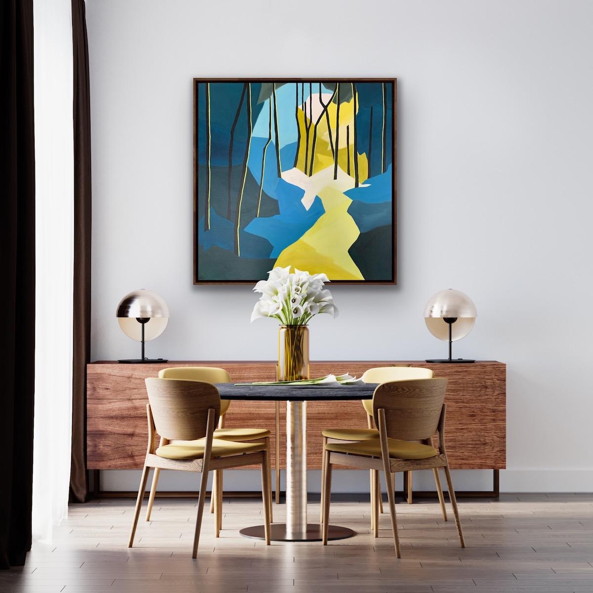 Fiona Pearce - Dusk, Bright Bold Graphic Art, Paintings of England ...