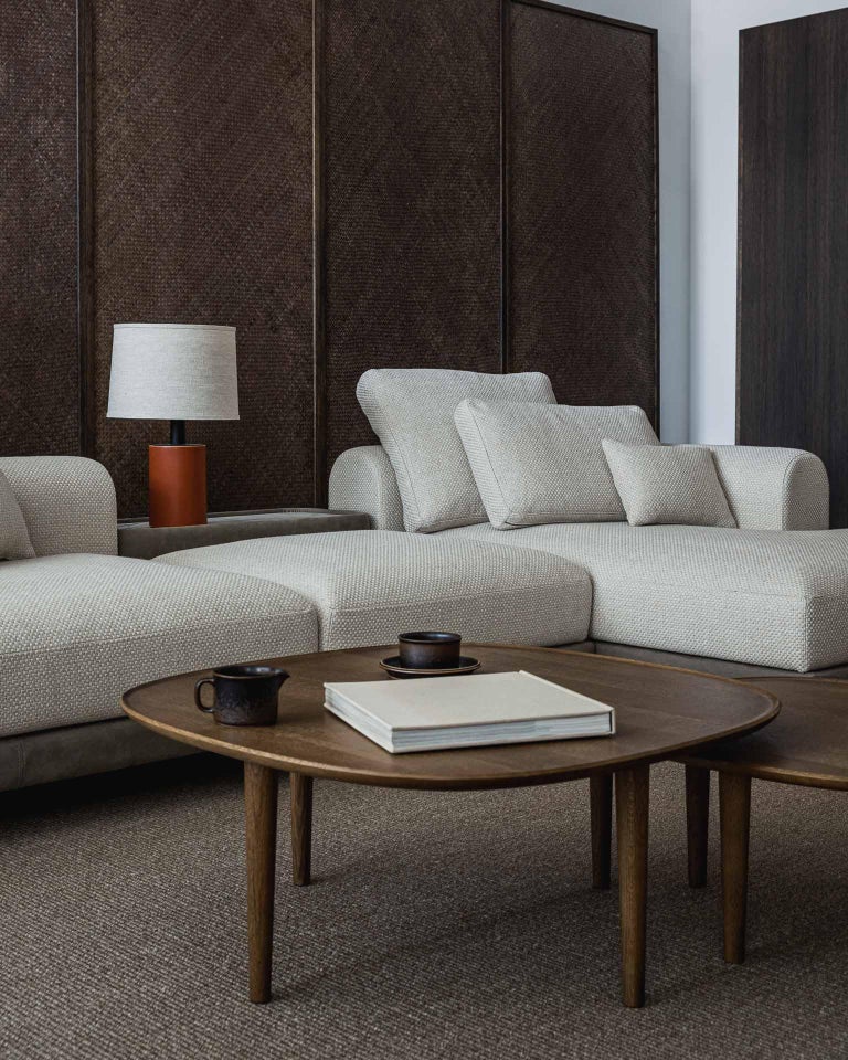 Fiori Coffee Table 140 in Oak by Poiat For Sale at 1stDibs