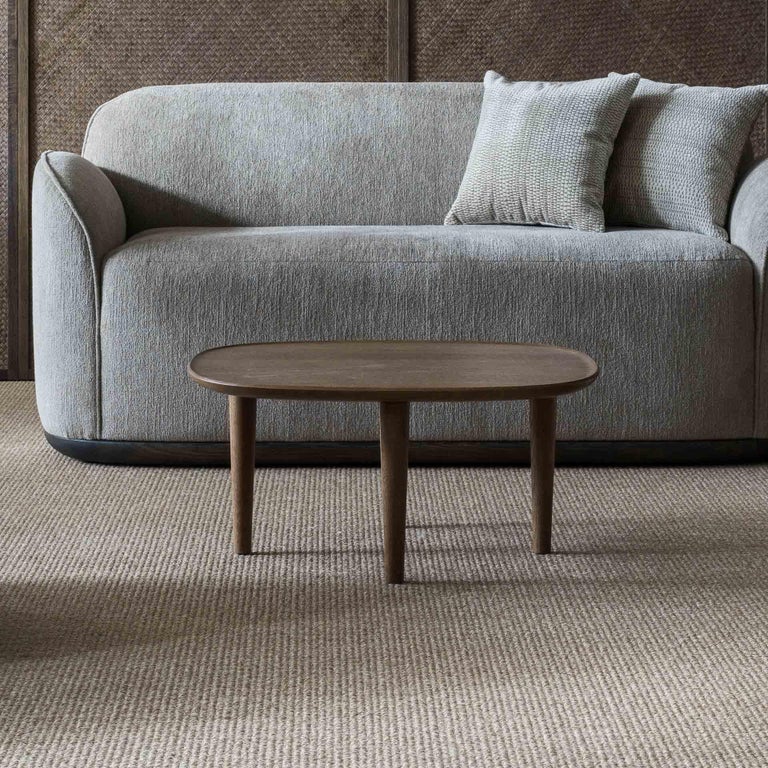 Fiori Coffee Table 65 in Dark Stained Oak by Poiat For Sale at 1stDibs