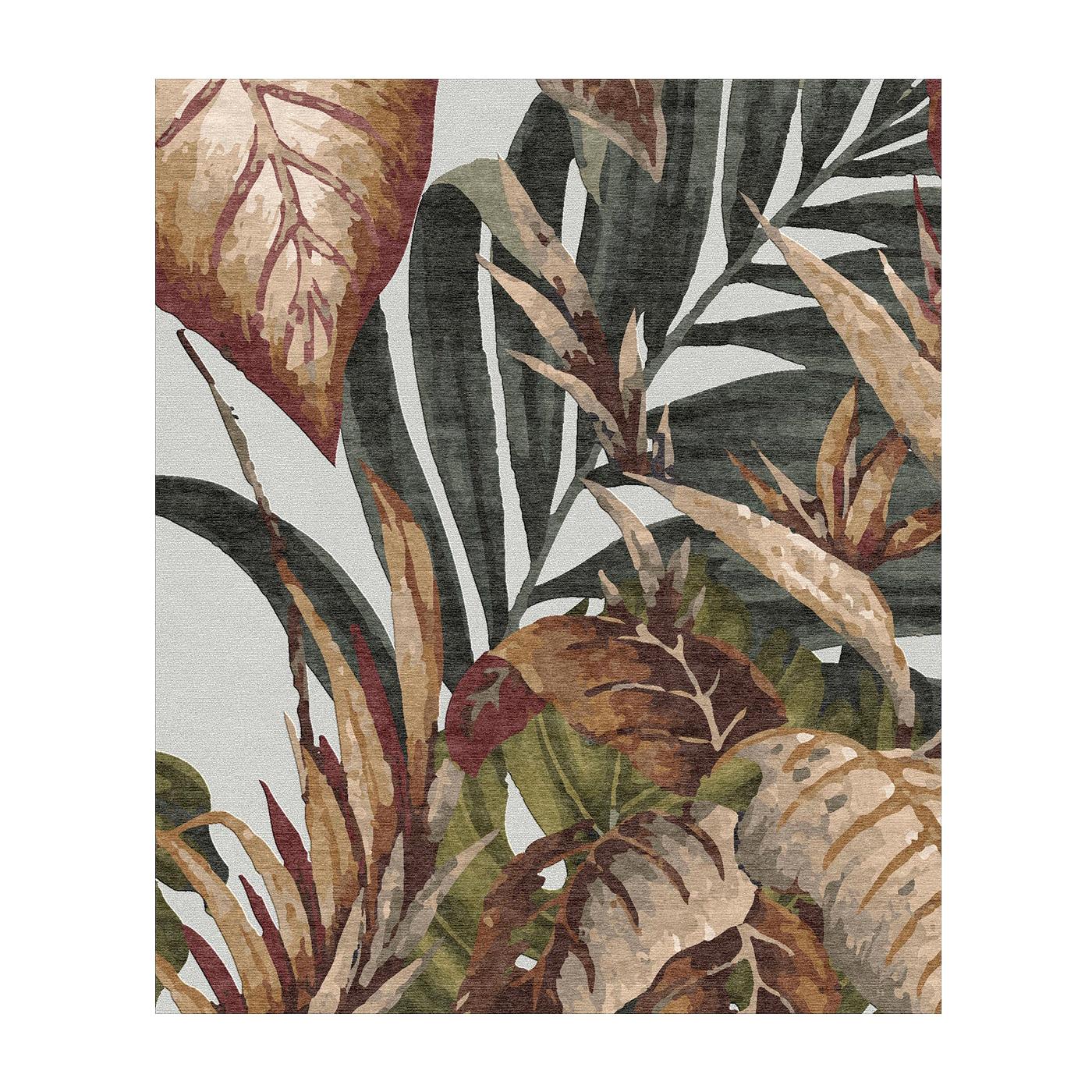 Fique and Flower Autumn Rug For Sale at 1stDibs