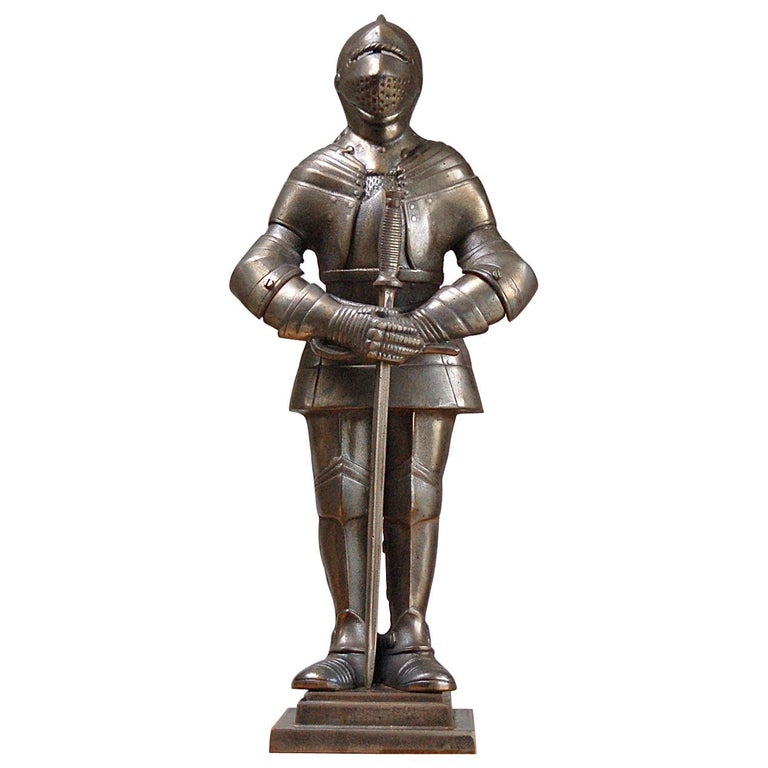 Fire Companion Stand in the Shape of a Medieval Knight, Late 20th ...
