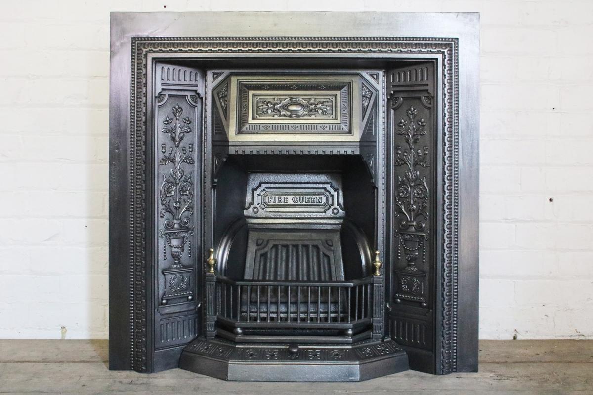 Fire Queen a Victorian Cast Iron Fireplace Insert in the Classical ...