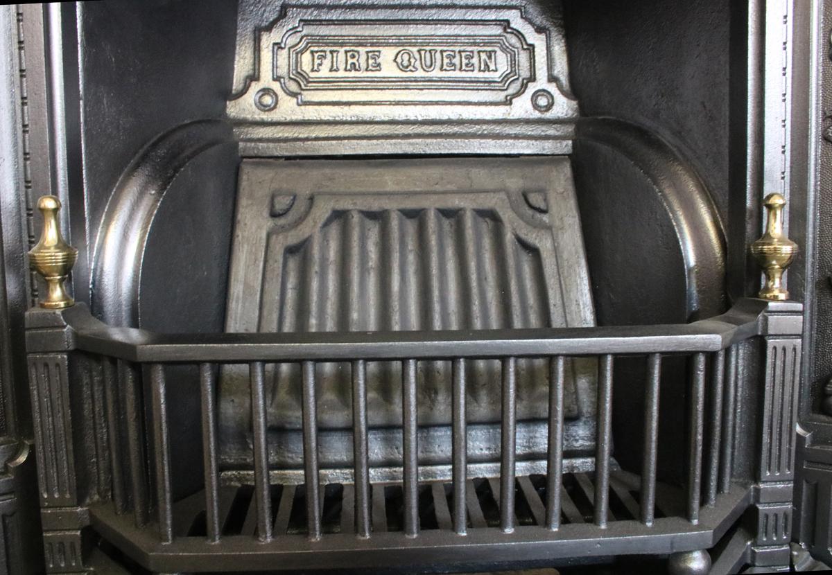 Fire Queen a Victorian Cast Iron Fireplace Insert in the Classical ...