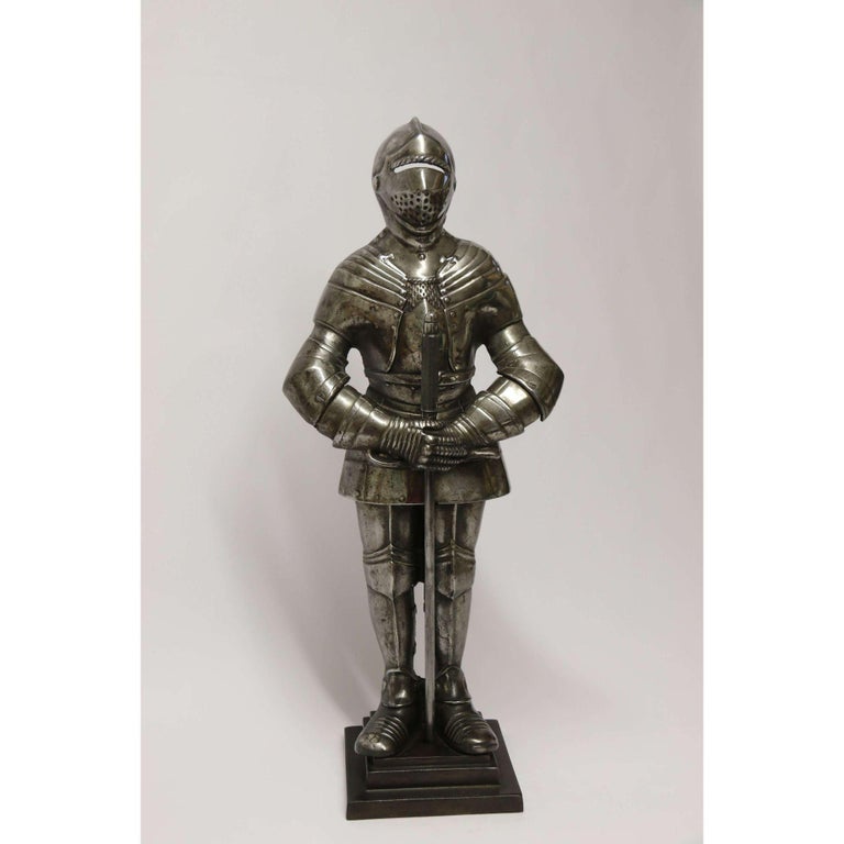 Fire Side Poker Stand in the Form of a Medieval Knight, Circa 1920 For ...