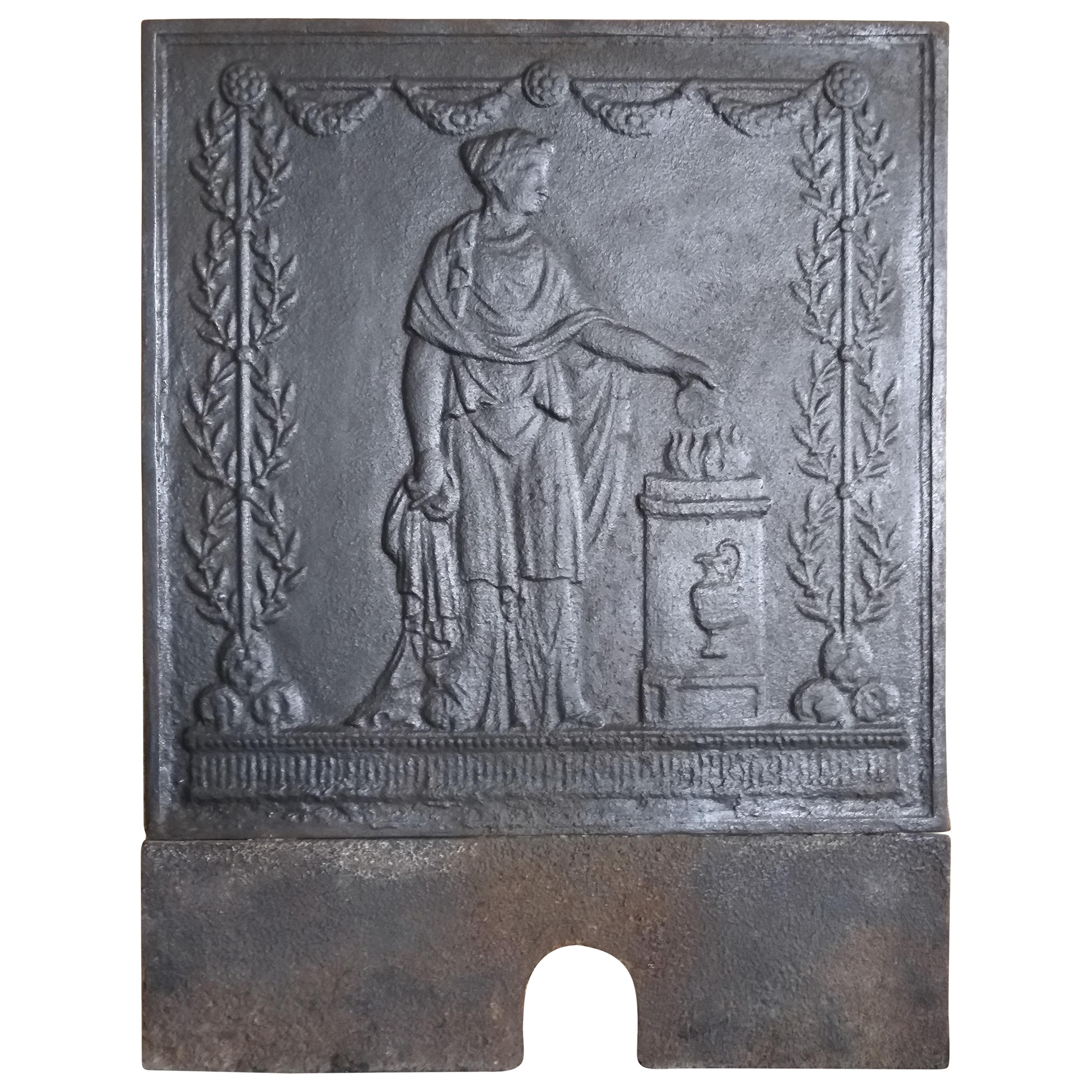Cast Iron Fireback / Backsplash For Sale at 1stDibs