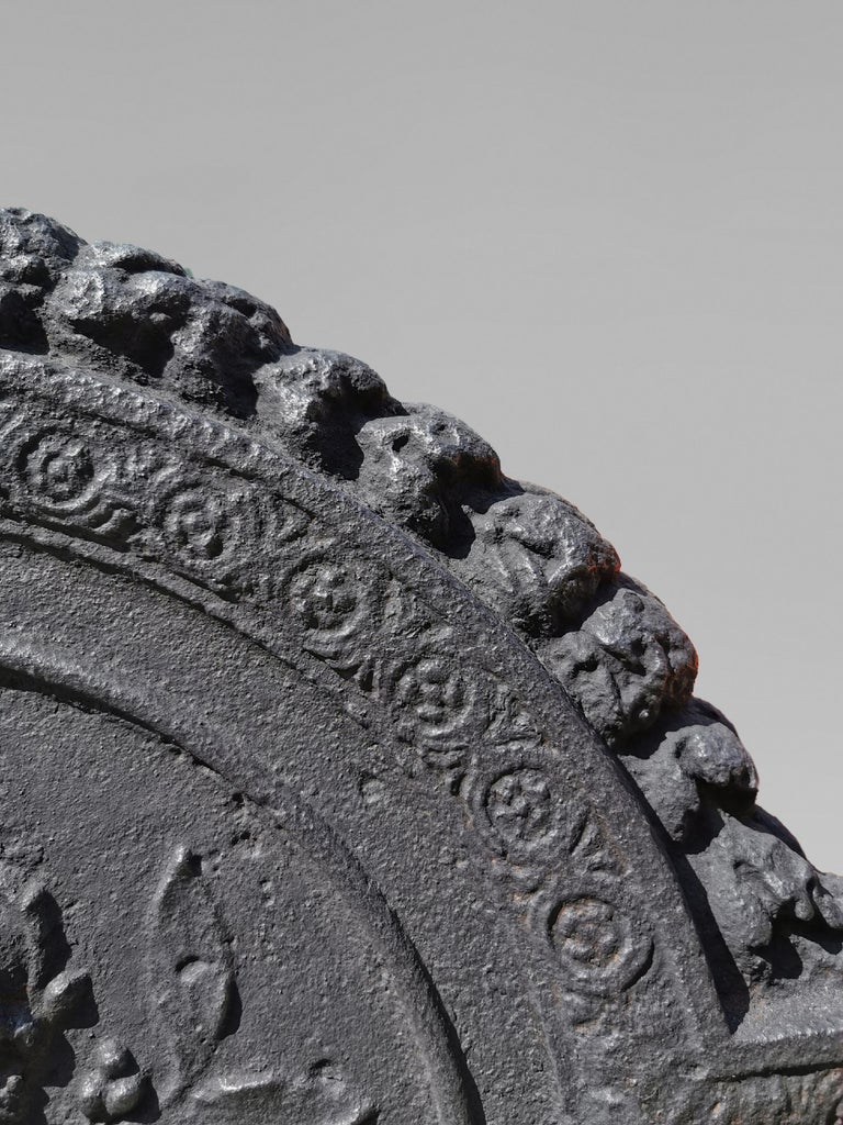 Fireback with Louis XIV monogram and French coat of arms For Sale at ...