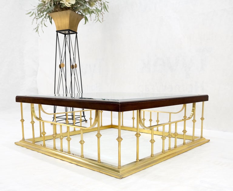 Fireplace Area Style Metal Base Midcentury Square Glass Top Coffee ...