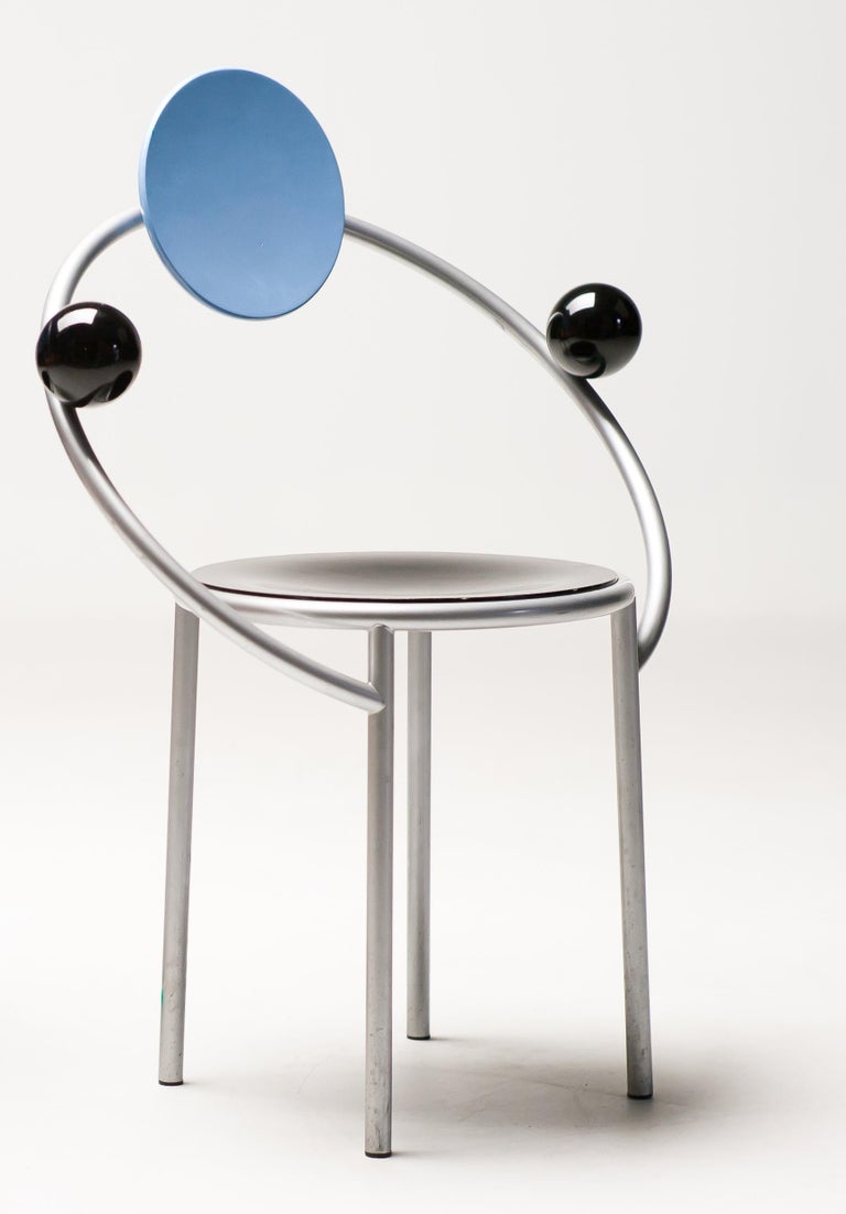 First Chair by Michele De Lucchi for Memphis, Marked at 1stDibs