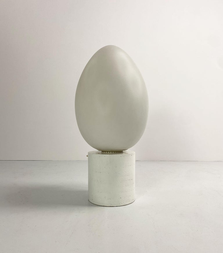 First Edition Big 'Uovo' Glass Lamp by Ben Swildens for Fontana Arte, c ...