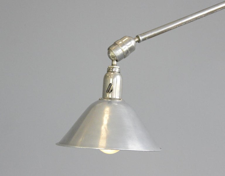First Edition Triplex Telescopic Counter Weight Wall Lamp at 1stDibs