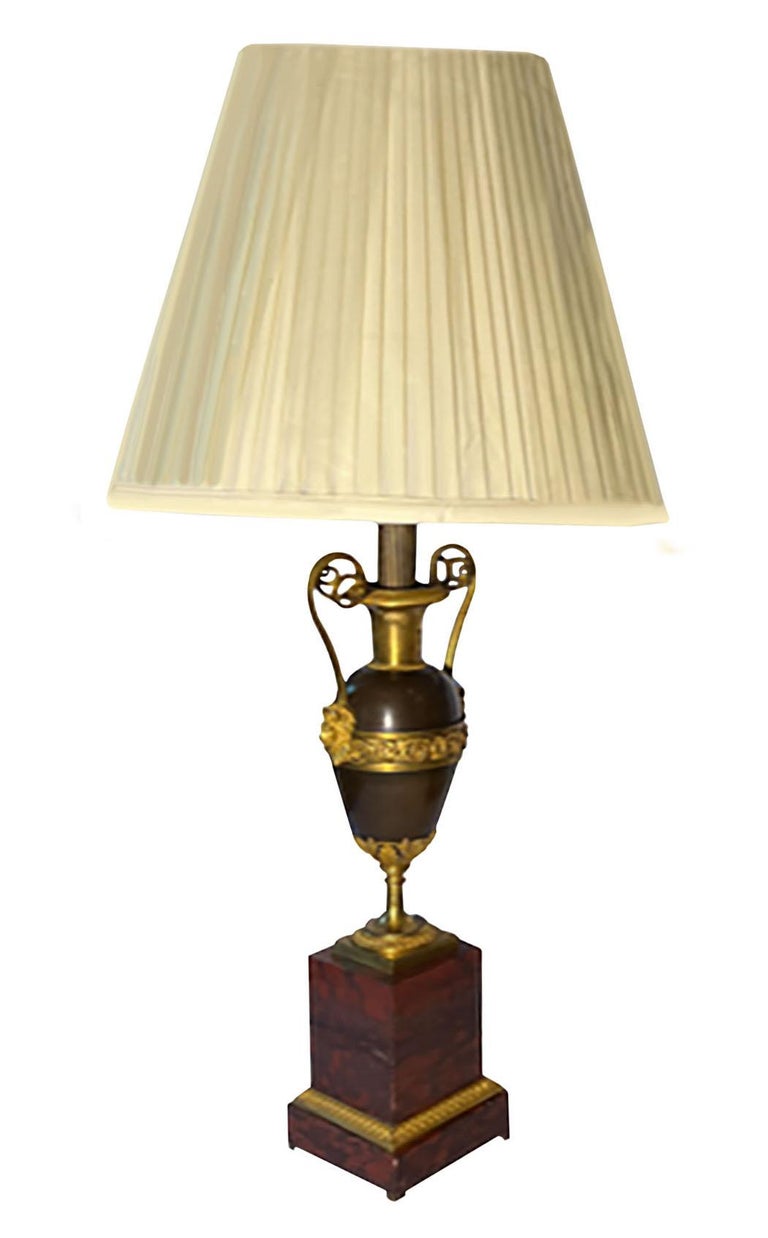 First Empire Bronze Dore Lamps For Sale at 1stDibs