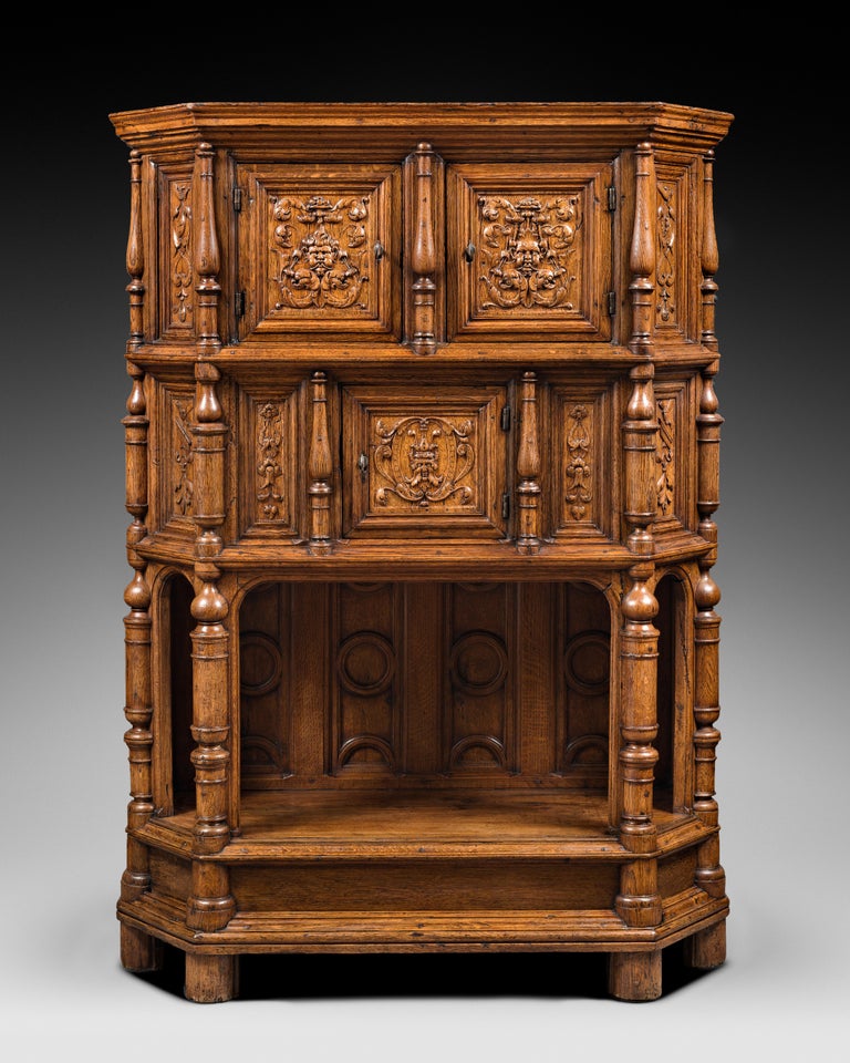 First Half 16th Century Renaissance Cabinet with a Scroll and ...