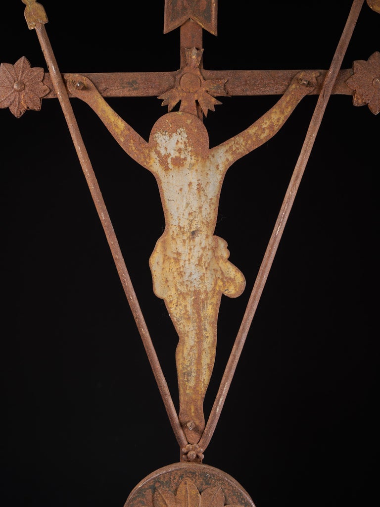 Wrought Iron Cross from a German Immigrant Cemetery, 20th Century, USA ...