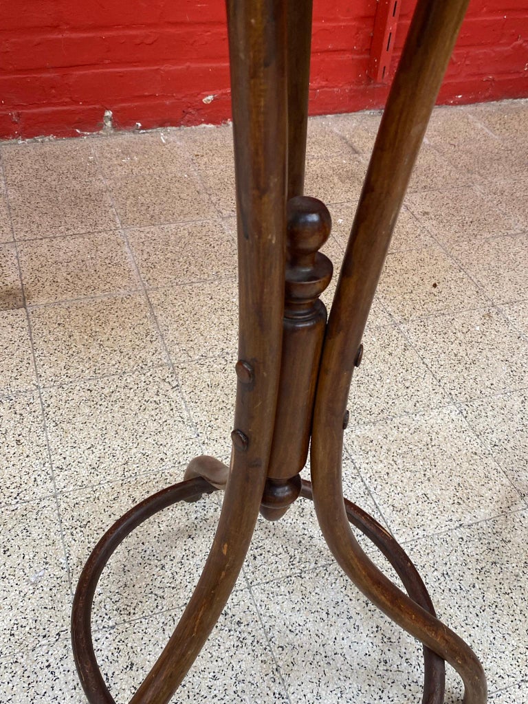 Fischel, 2 Art Nouveau Wood Pedestals, circa 1900 For Sale at 1stDibs