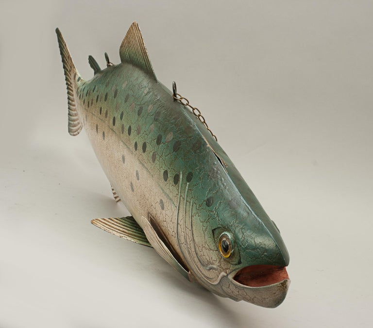 Fish Model Display Shop Sign in Metal at 1stDibs