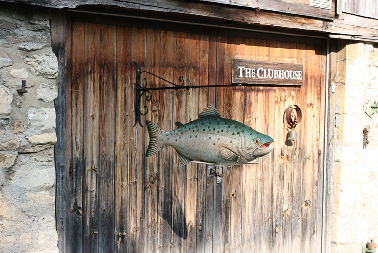 Fish Model Display Shop Sign in Metal at 1stDibs