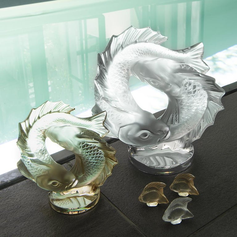 Customizable Fish Sculpture in Crystal Glass Luster by Lalique For Sale ...
