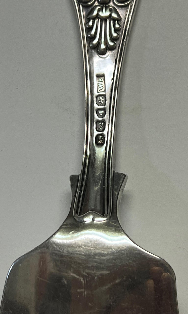 Fish Server William Bateman 1830 Sterling Silver monogram of burning ...