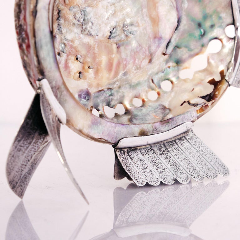 Fish with Mother-of-pearl Shell and Eyes Made of Carnelian Agate For ...