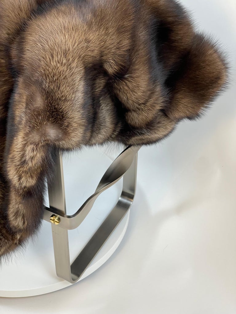 Fisher Fur Bed / Sofa Throw Blanket, Merino Wool Backing For Sale at ...