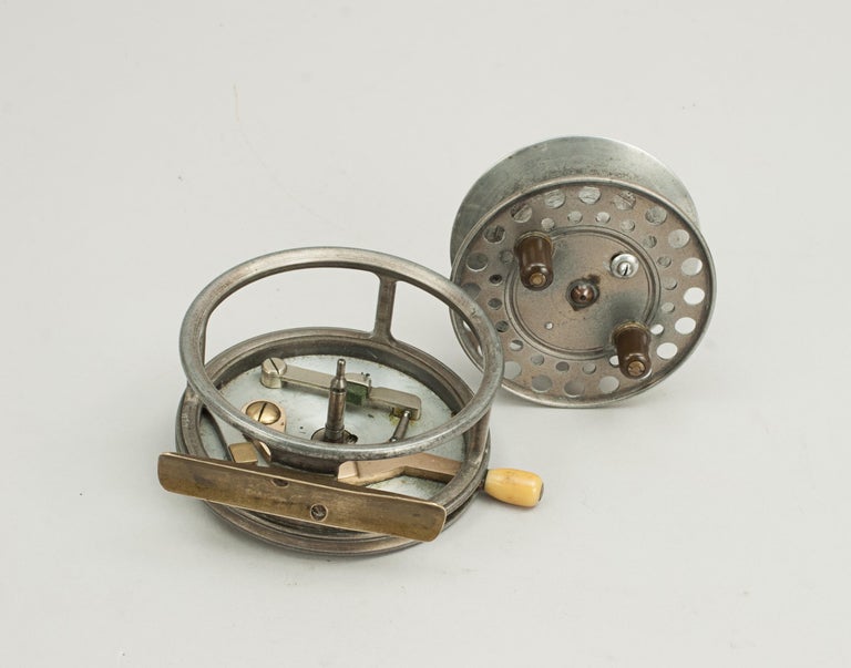 Fishing Reel, Hardy Silex Major, Alloy with Brass Foot For Sale at 1stDibs