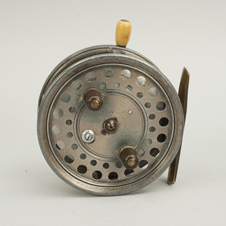 Fishing Reel, Hardy Silex Major, Alloy with Brass Foot For Sale at 1stDibs