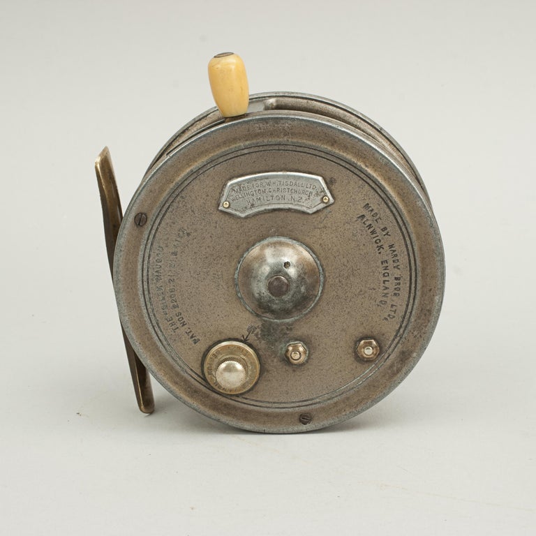 Fishing Reel, Hardy Silex Major, Alloy with Brass Foot For Sale at 1stDibs