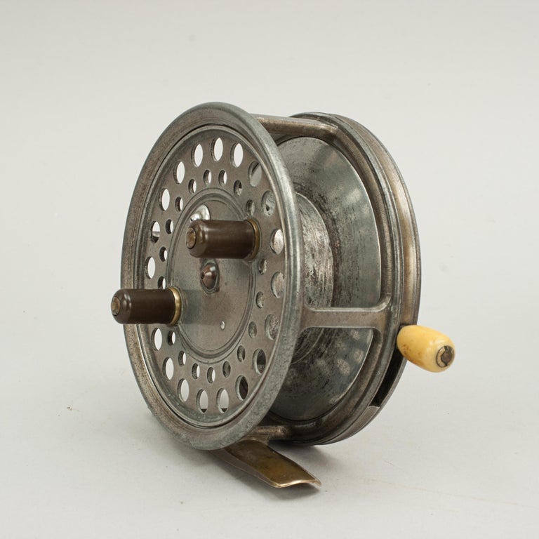 Fishing Reel, Hardy Silex Major, Alloy with Brass Foot For Sale at 1stDibs