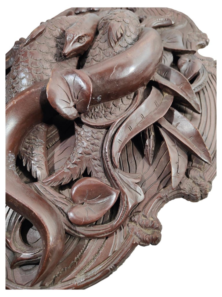 Fishing Trophy Wooden Plaques 19th Century For Sale at 1stDibs