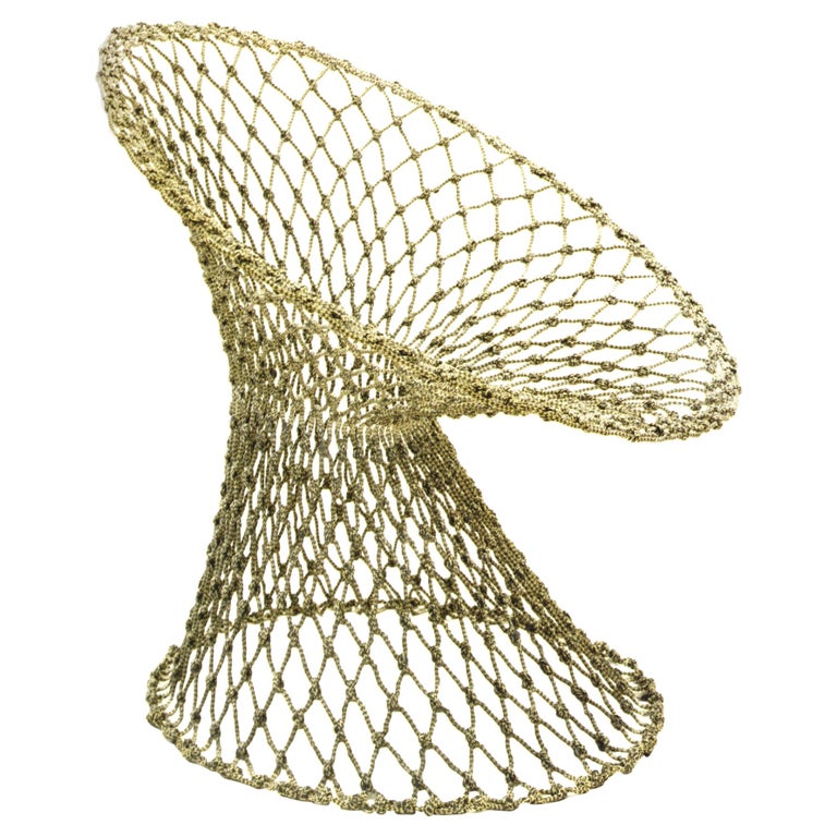 Fishnet Chair, by Marcel Wanders, Hand-Knotted Chair, 2001, Green For ...