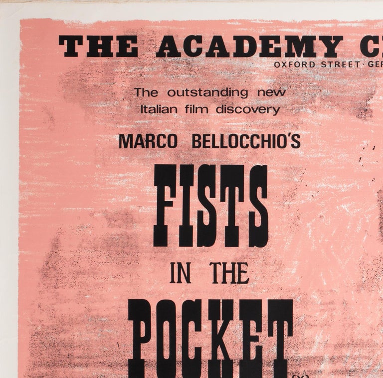 Fists in the Pocket 1966 Academy Cinema UK Quad Film Movie Poster ...