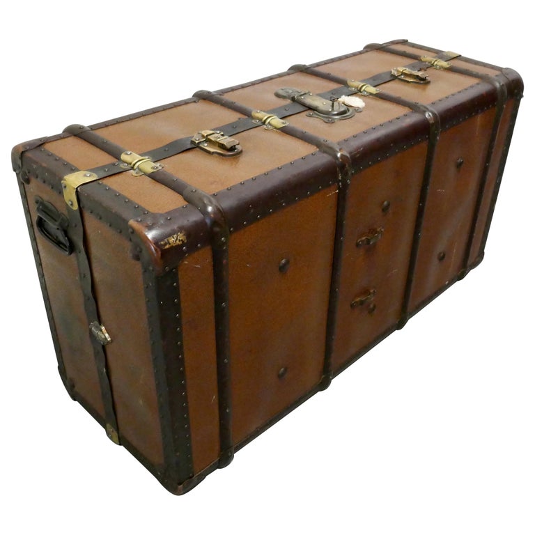 Fitted Steamer Boot or Cabin Wardrobe For Sale at 1stDibs