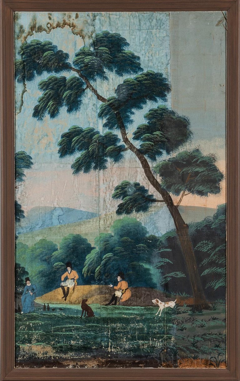 Five Early 19th Century Neoclassical Paper Peint Wallpaper Murals at ...