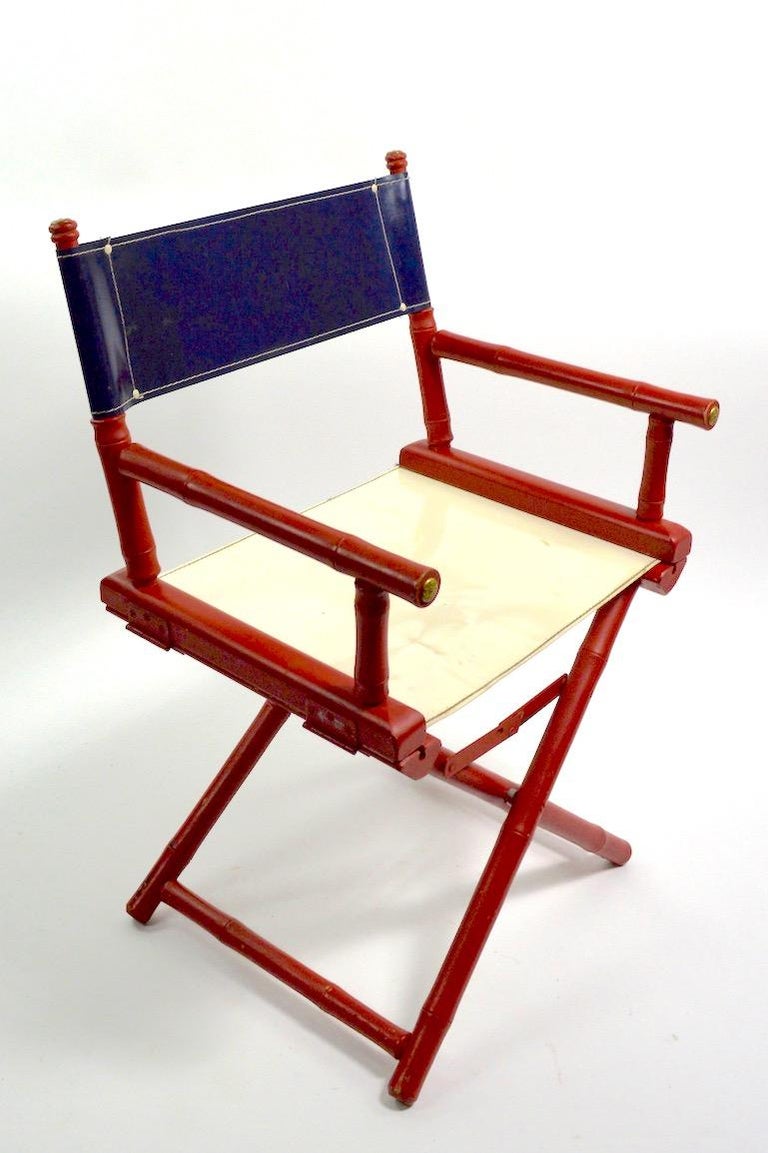 Five Folding Campaign Chairs by Telescope at 1stDibs