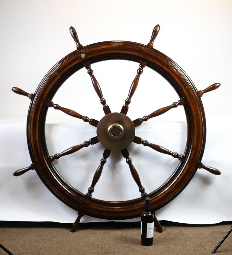 Five-Foot Ship's Wheel at 1stDibs