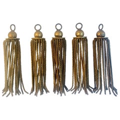 Five Gilt Metal Tassels at 1stDibs
